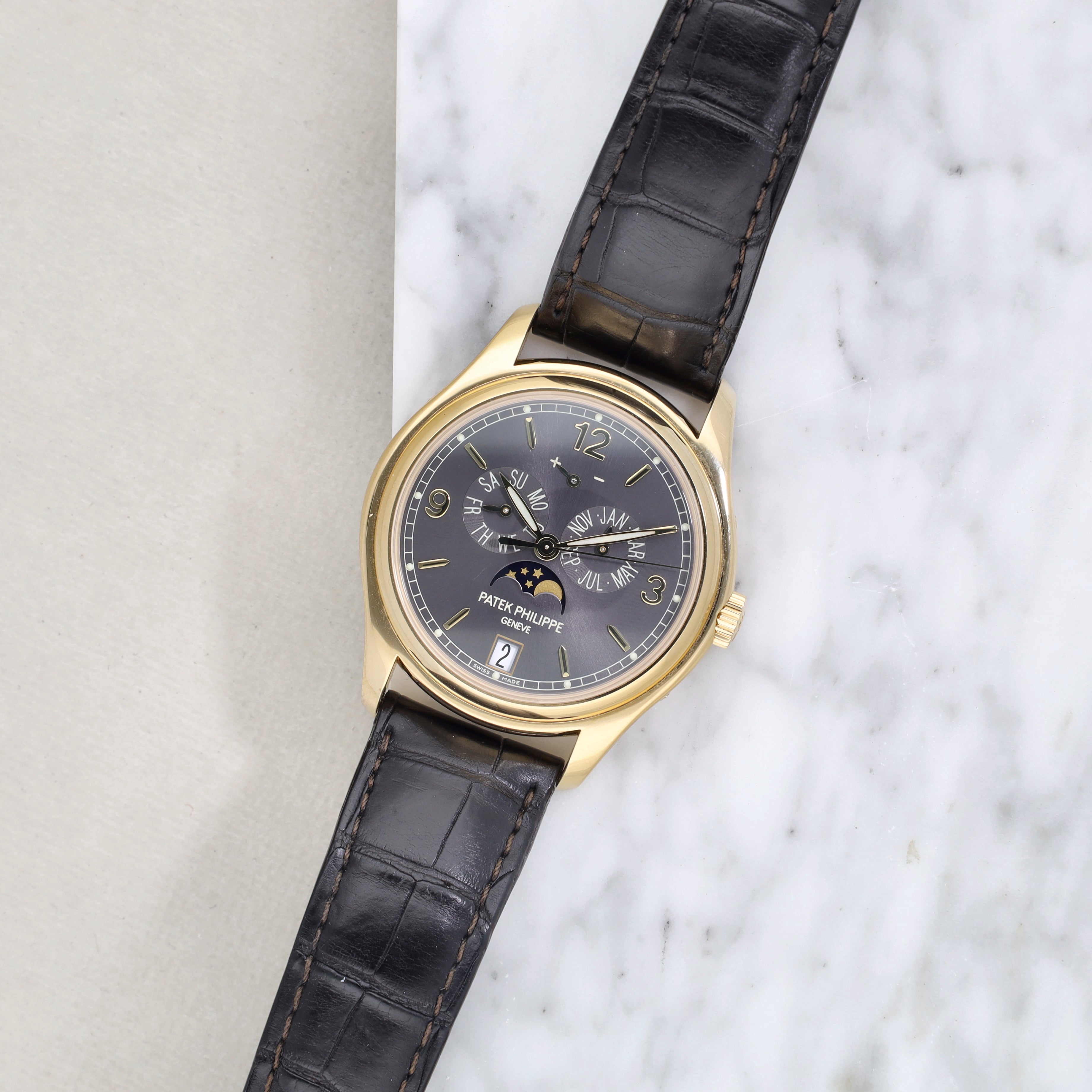 Patek Philippe Annual Calendar Moon Phase in 18k Yellow Gold Ref. 5146