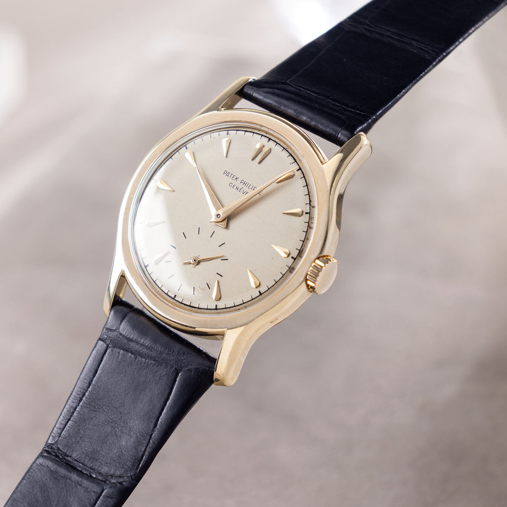 Patek Philippe Calatrava Silver Dial in 18k Yellow Gold Ref. 2450 with