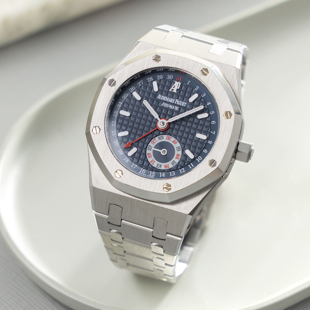 Audemars Piguet Royal-Oak Annual Calendar Blue Dial with AP service In