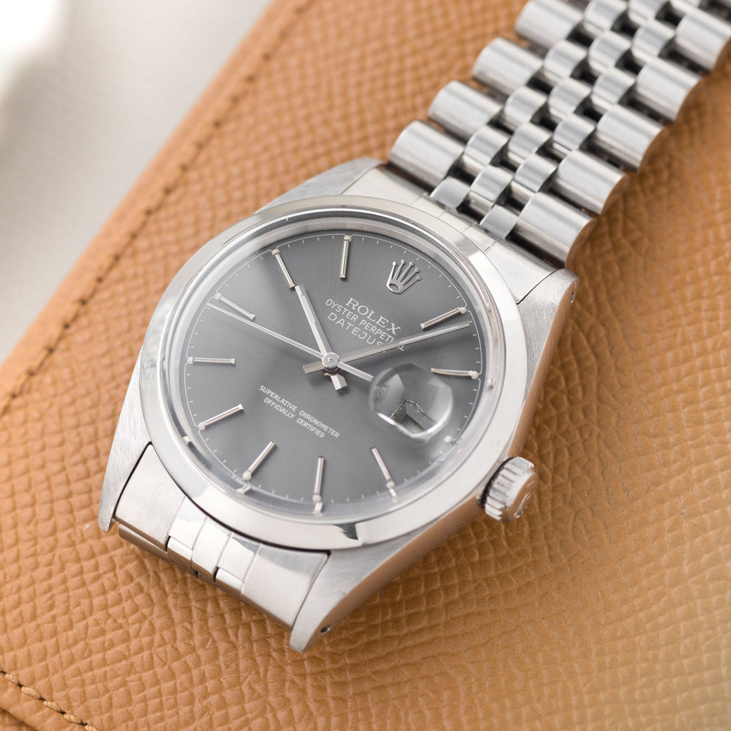 Rolex Datejust 16000 Rare Grey Dial with Silver Print – Bulang and Sons EU